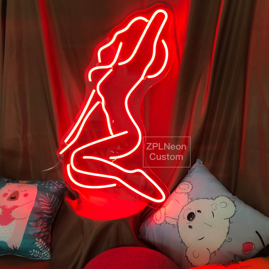 Sexy Lady Back Woman Body Neon Sign Neon Bar Sign Flex Led Etsy Uk