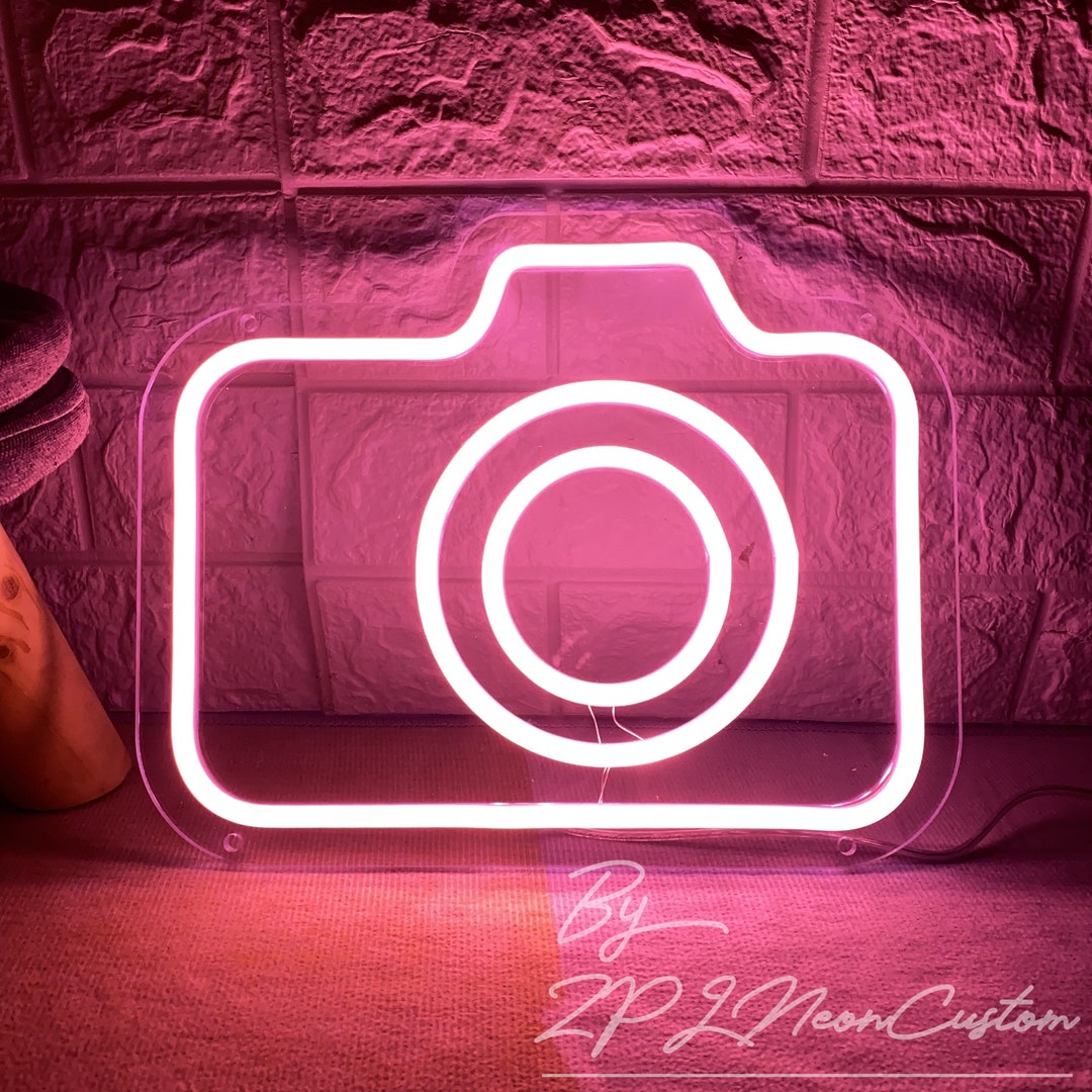 Custom Camera Neon Sign, Photo Studio Decor - Etsy