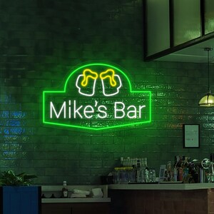 Custom Your Name Bar Neon Sign Custom Bar Sign Beer Led Neon Light Pub ...