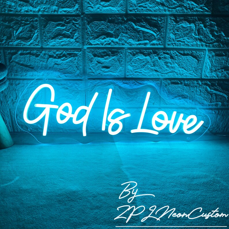 God is Love Neon Sign, Custom LED Light, Wedding Decor - Etsy