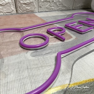 Open Neon Sign Pet Shop Open Neon Sign Custom Dog Bone Neon Sign Art ...