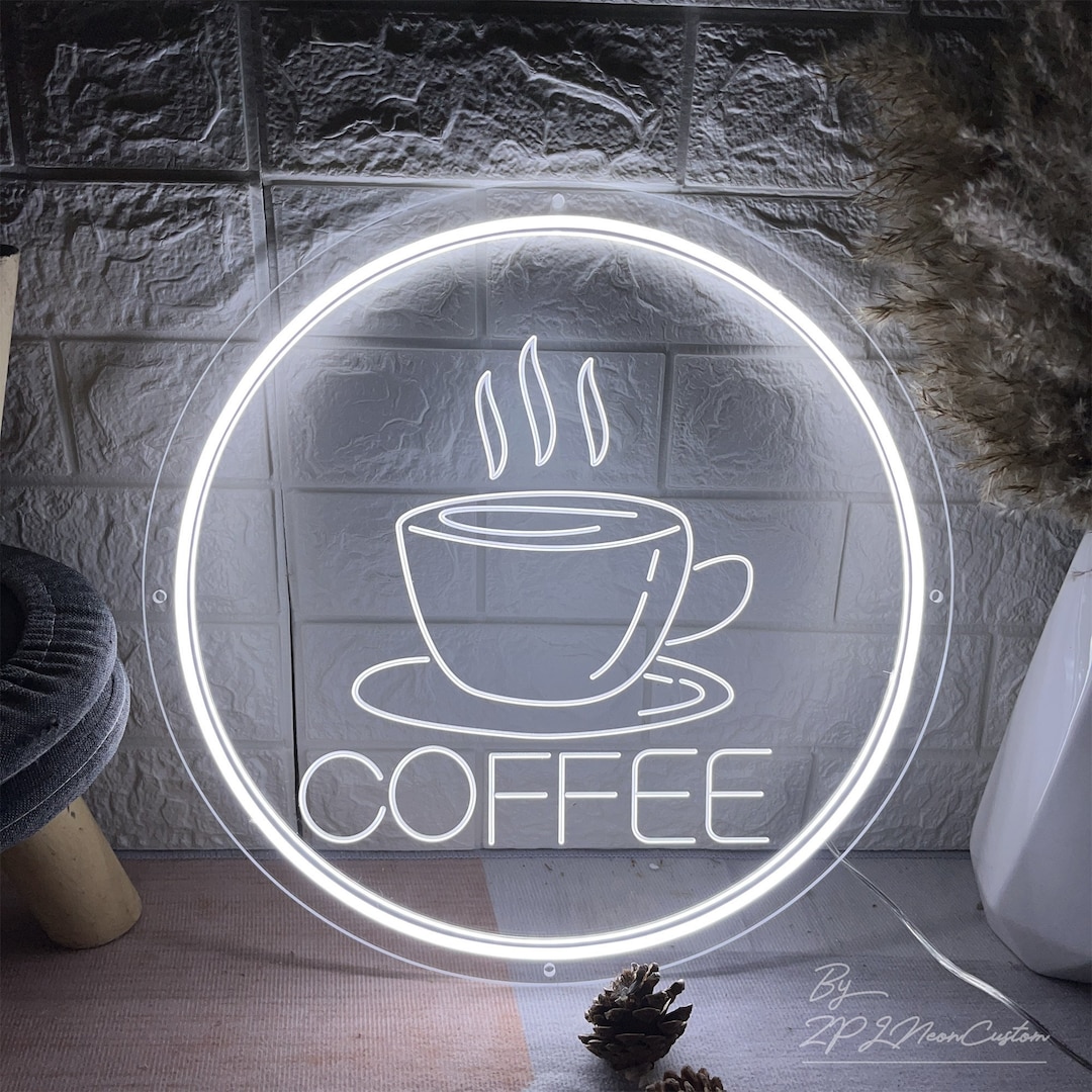 Coffee Bar Light,usb Led Light for Coffee Shop,custom Shop Signage ...