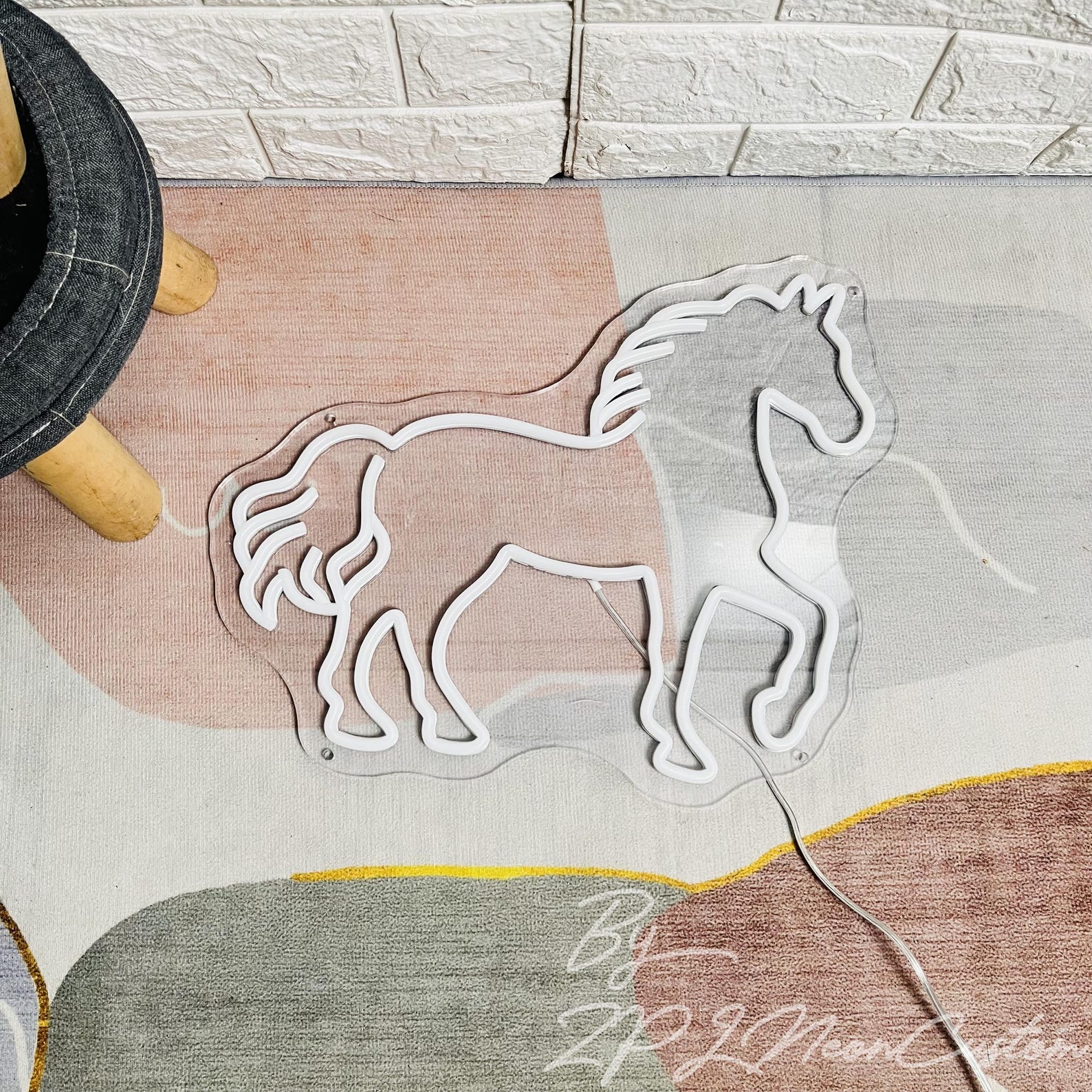 Custom Horse Neon Sign: Colorful LED Wall Decor - Etsy