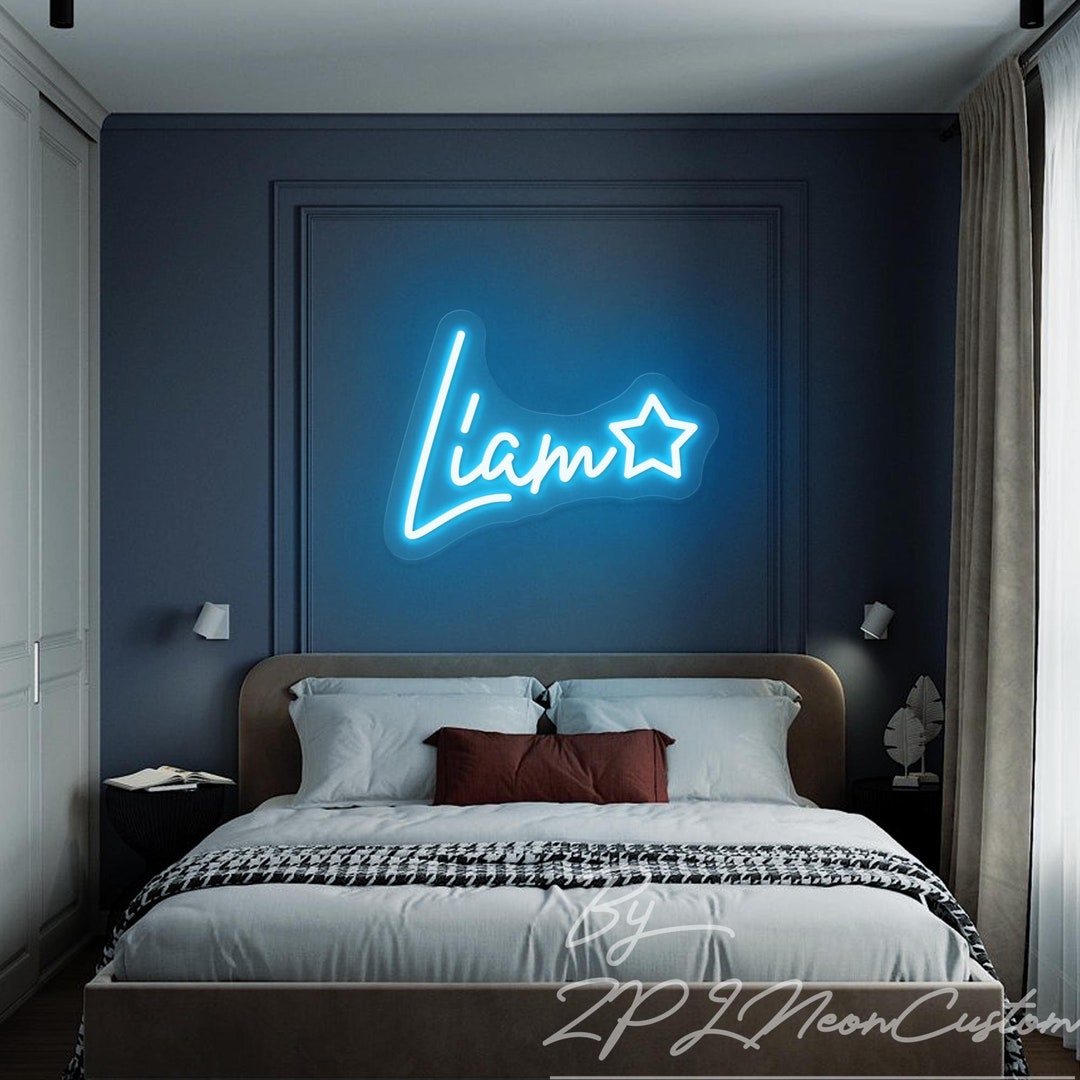 Custom Name Neon Sign: Personalized LED Wall Decor - Etsy