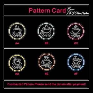 Coffee Bar Light,usb Led Light for Coffee Shop,custom Shop Signage ...