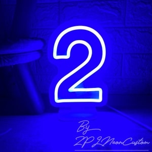 Table Number Neon Sign, USB LED Light, Wedding & Party Decor - Etsy