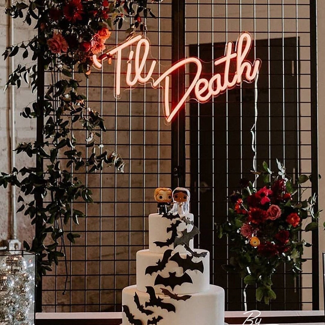 Til Death Neon Sign Wedding Neon Sign Custom Battery Operated - Etsy