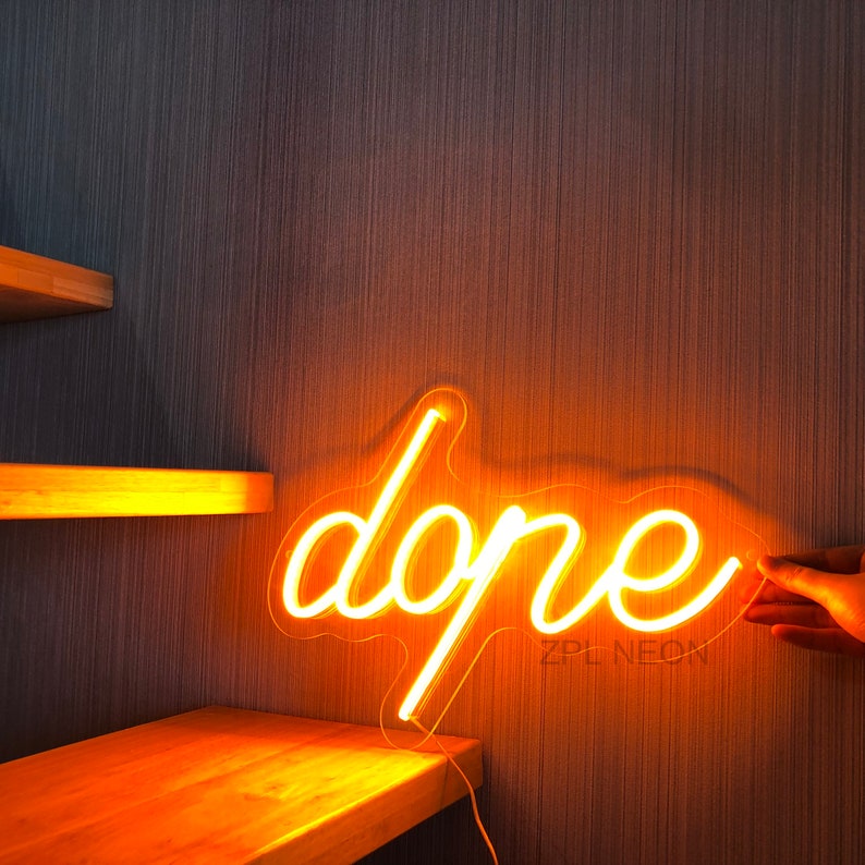 Dope Neon Sign LED Night Light Wall Decor Living Sign Custom | Etsy