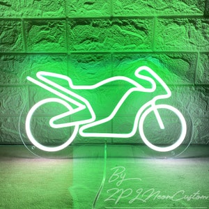 Sportbike Neon Sign Custom Motorcycle Neon Sign Sport Bike Home Garage ...
