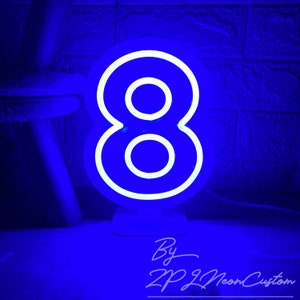 Table Number Neon Sign, USB LED Light, Wedding & Party Decor - Etsy