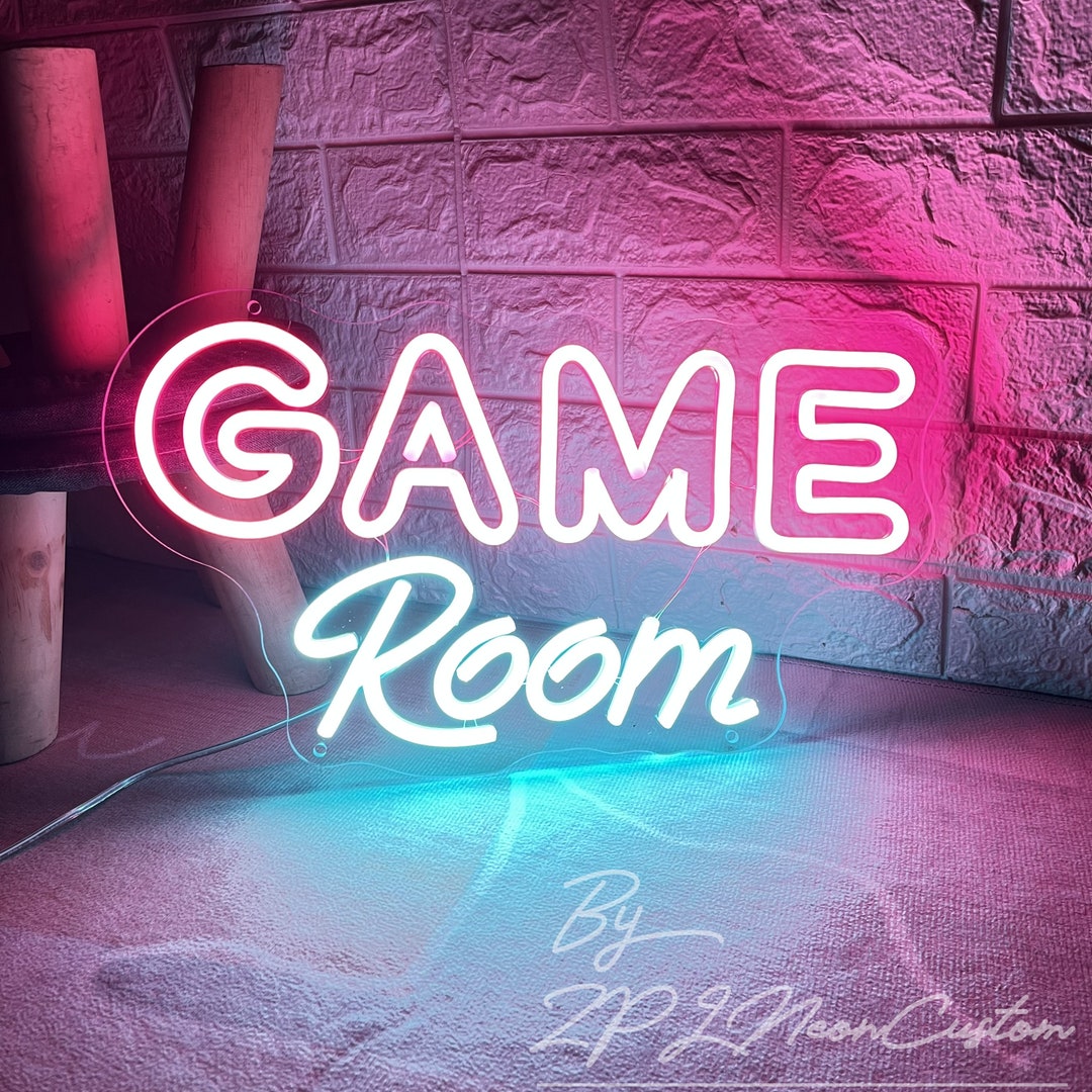Game Room Neon Sign Custom Gaming Neon Sign Bedroom LED Light Home Wall ...
