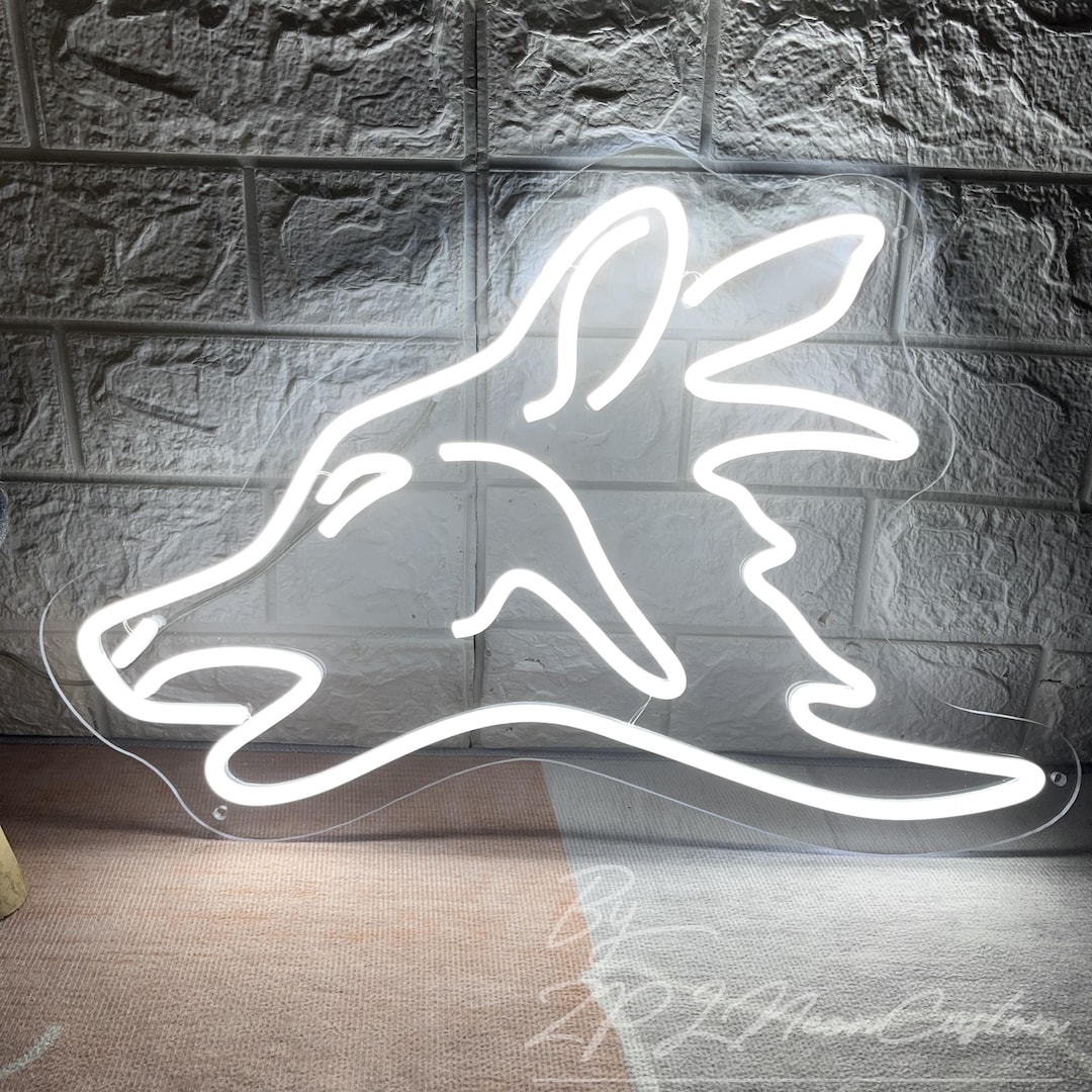 Wolf Neon Sign Custom Animal Neon Sign Wolf Head Led Light Bedroom Home ...