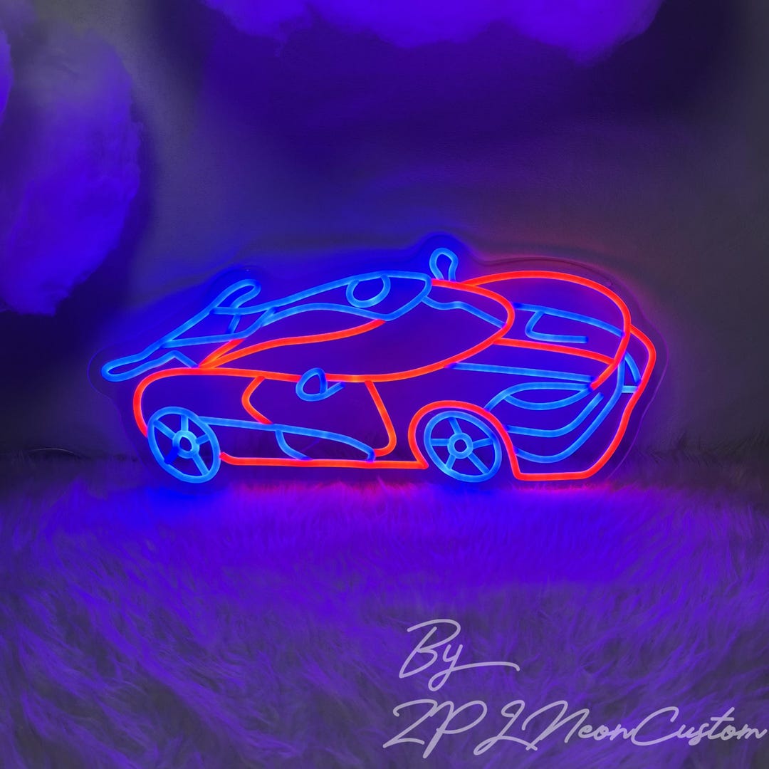 Custom Car Neon Sign, Garage Decor LED Light - Etsy