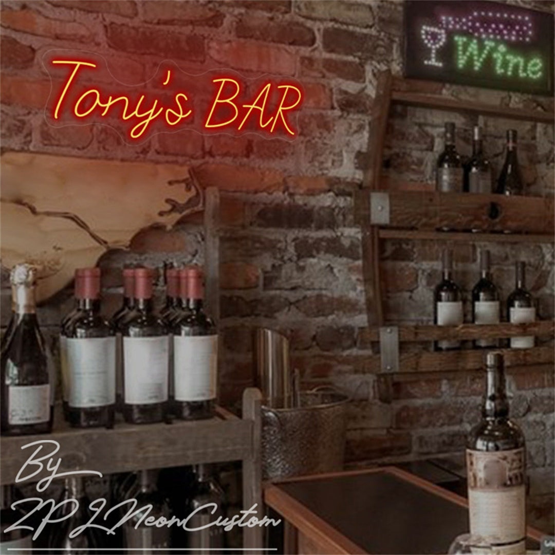 Bar Name Neon Sign Custom Bar Neon Sign Beer Pub Neon Sign Beer Tavern ...