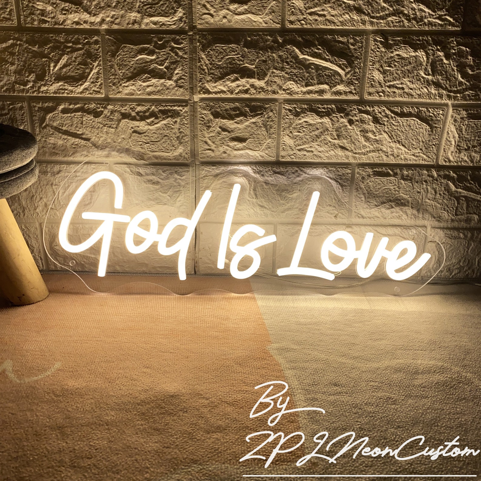 God is Love Neon Sign, Custom LED Light, Wedding Decor - Etsy