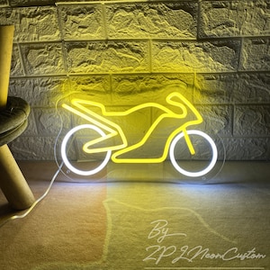 Sportbike Neon Sign Custom Motorcycle Neon Sign Sport Bike Home Garage ...