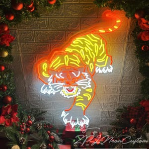 Custom Tiger Neon Sign, Custom Anima Neon Light,bedroom Wall Decor - Etsy