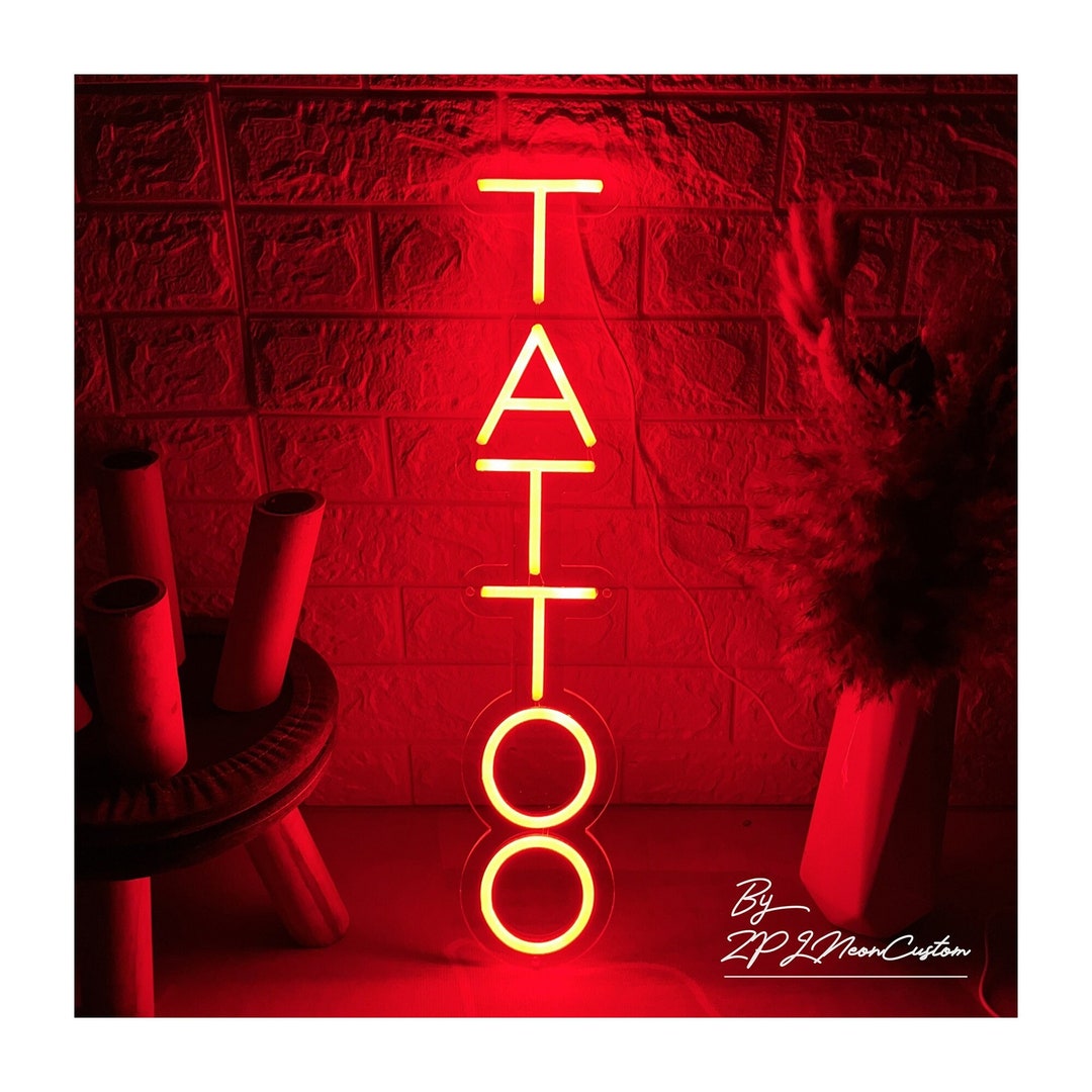 Tattoo Studio Neon Sign for Tattoo Shop Office Neon Light Sign Logo ...