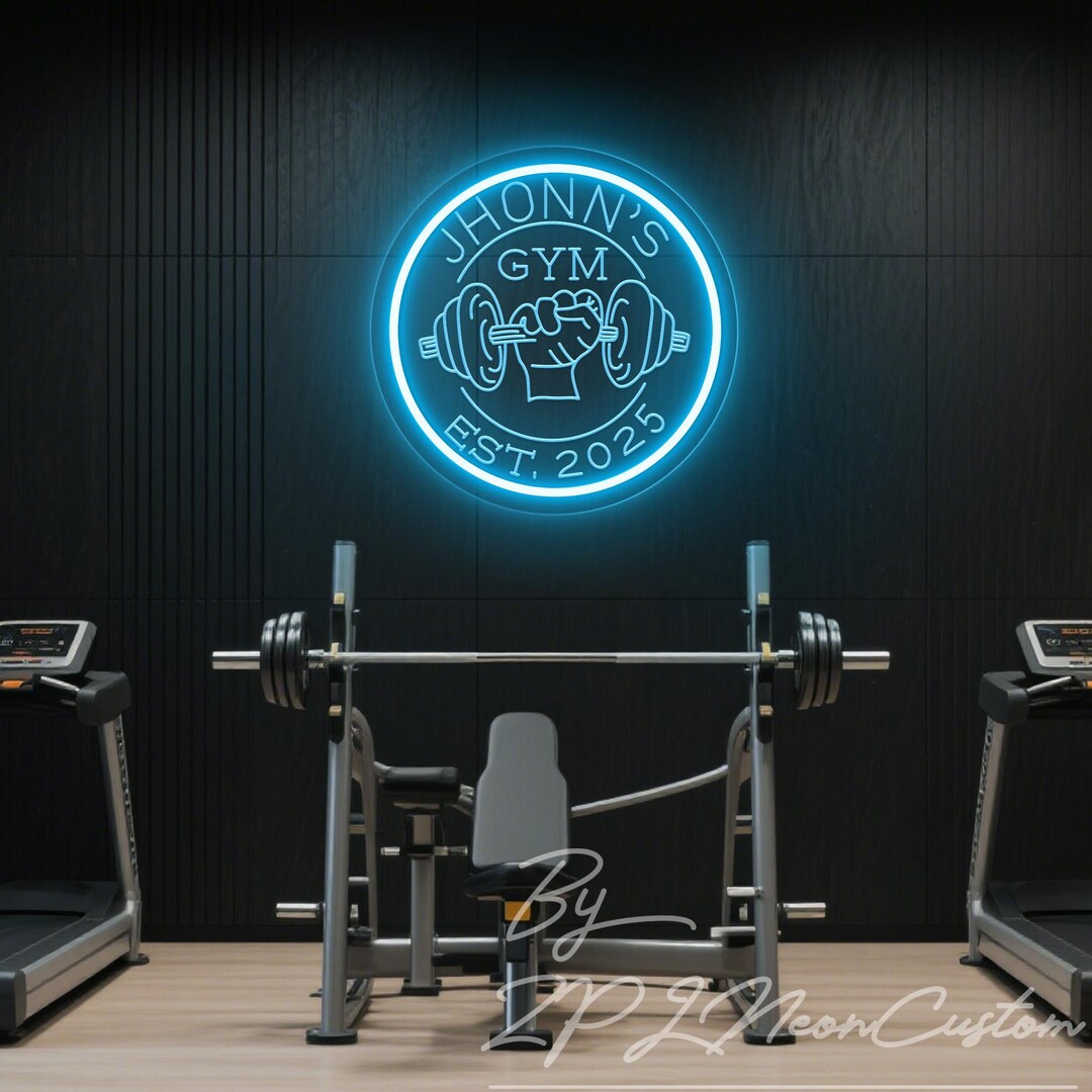 Custom Name's Gym Neon Sign Custom Gym Neon Sign Gym Bar Led Neon Sign ...