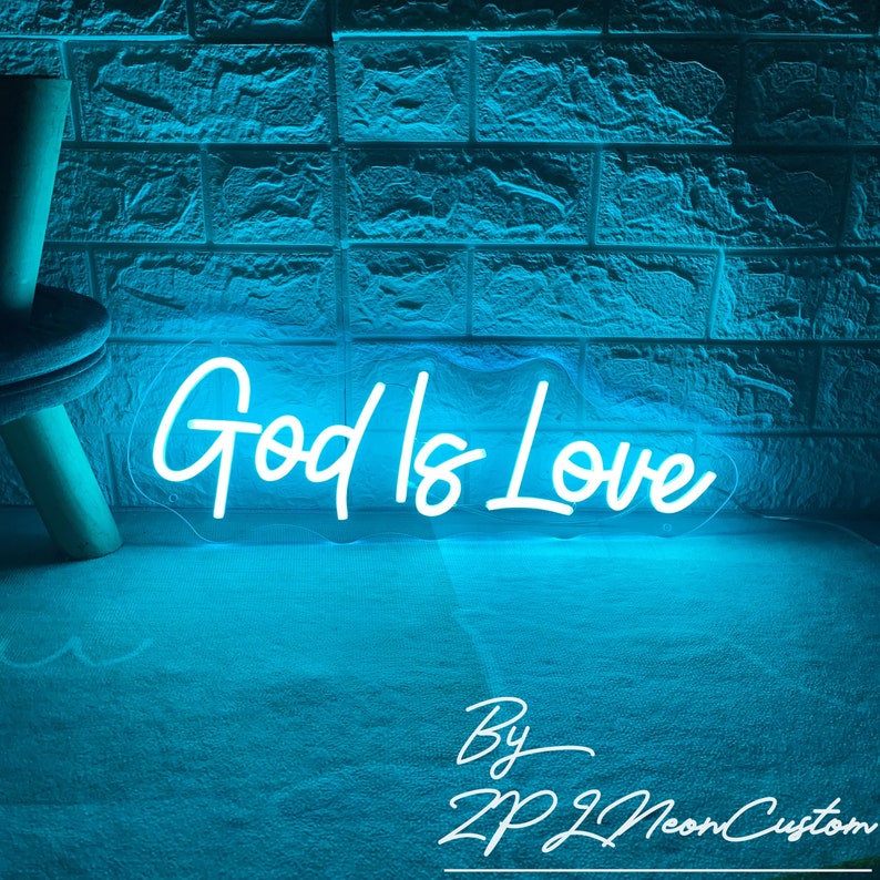 God is Love Neon Sign, Custom LED Light, Wedding Decor - Etsy
