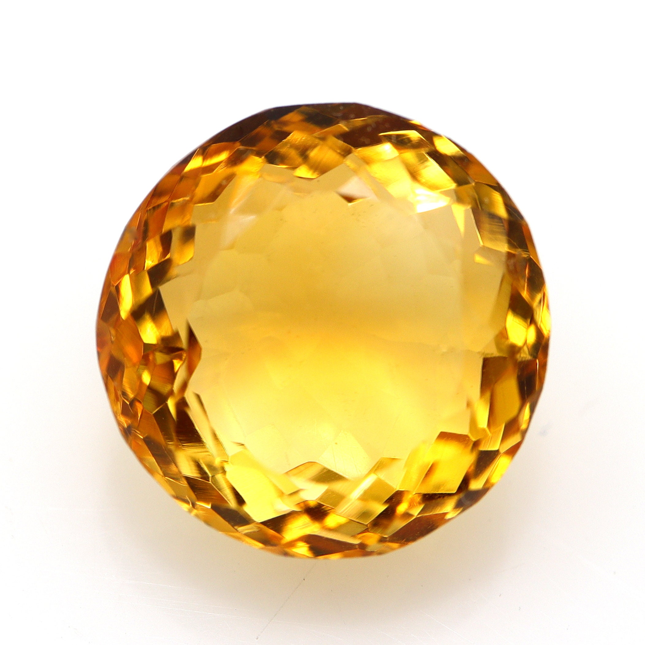 100% Natural AAA Quality Citrine Round shape Citrine faceted | Etsy