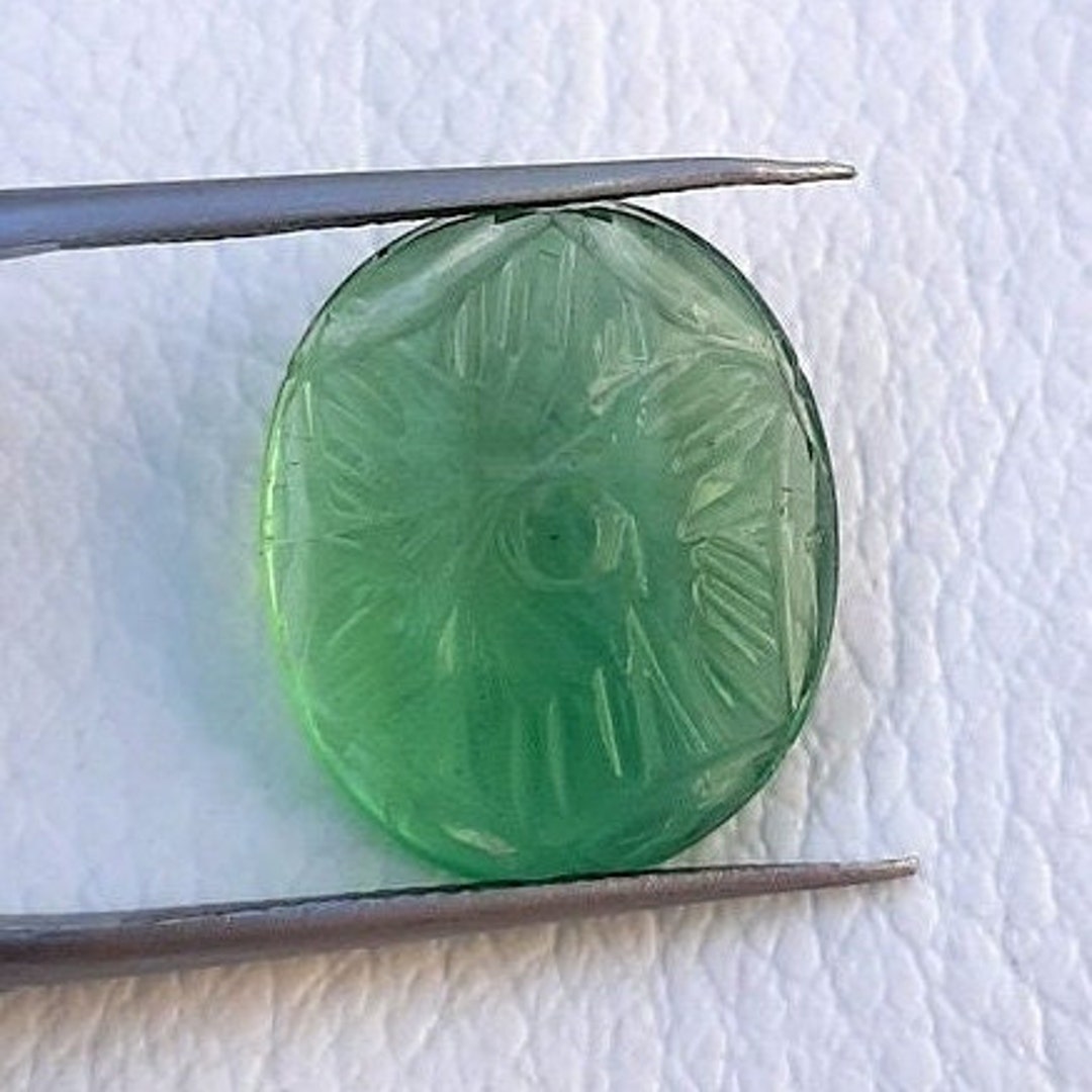 100% Natural AAA Fluorite Carved Oval Shape, Fluorite for Pandant & for ...