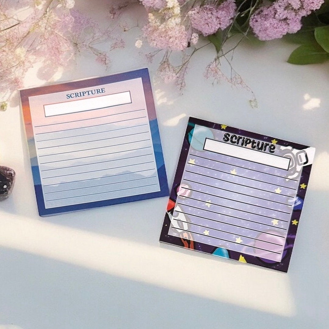 Bible Scripture Memorization Sticky Notes - Etsy
