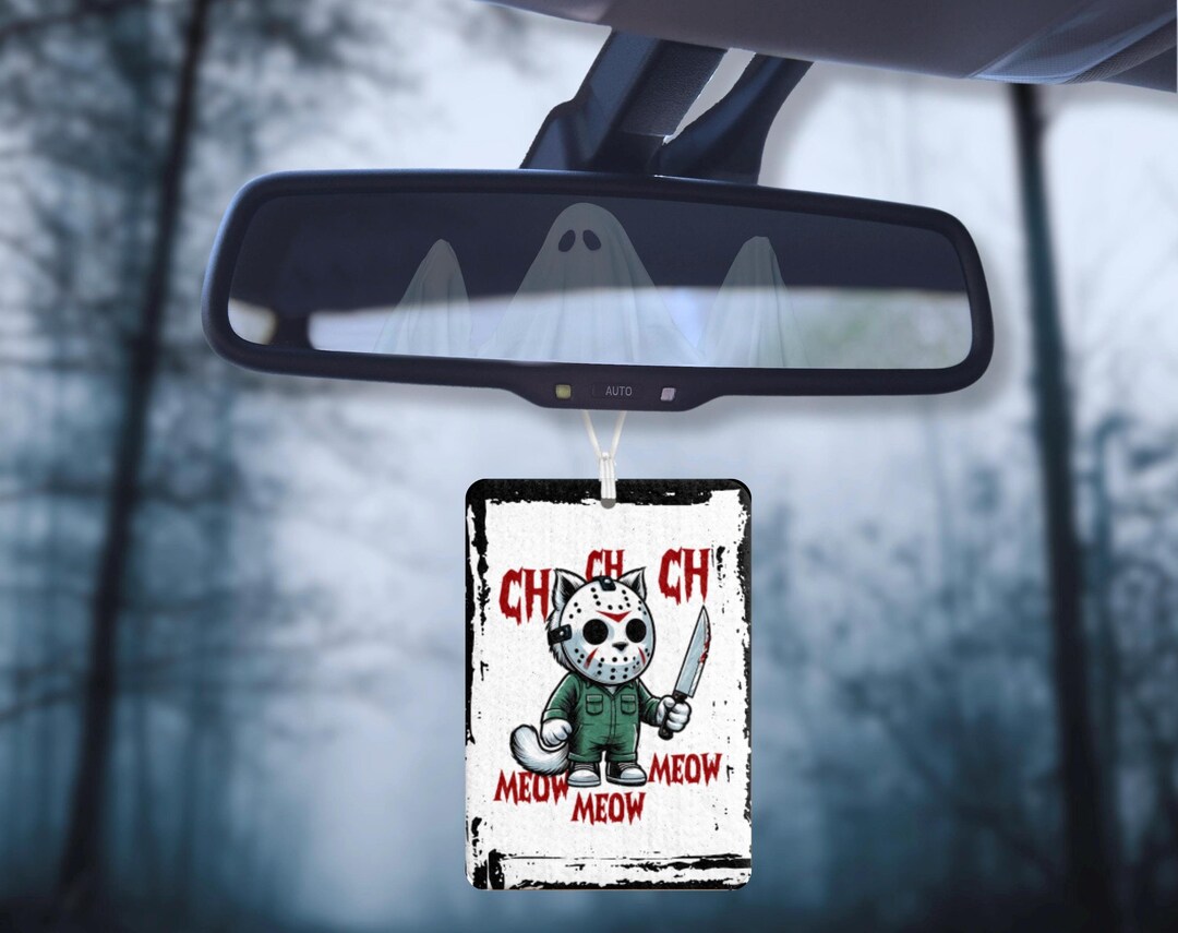 Ch Ch Ch Meow Funny Air Freshener, Horror Gifts for Everyone, Haunted ...