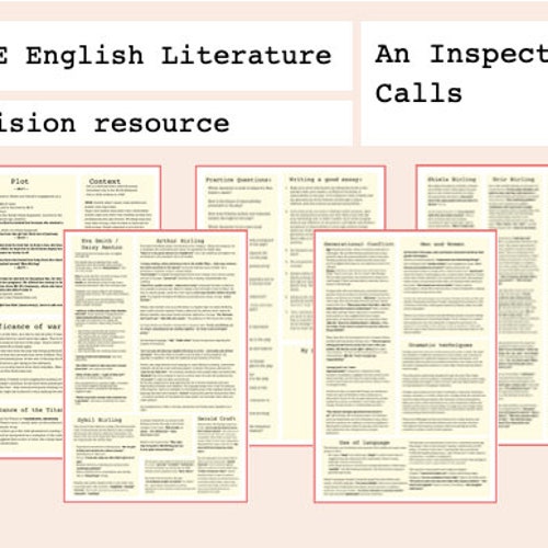 An Inspector Calls Plot Timeline English Literature Revision - Etsy UK An Inspector Calls Plot Timeline English Literature Revision - Etsy UK