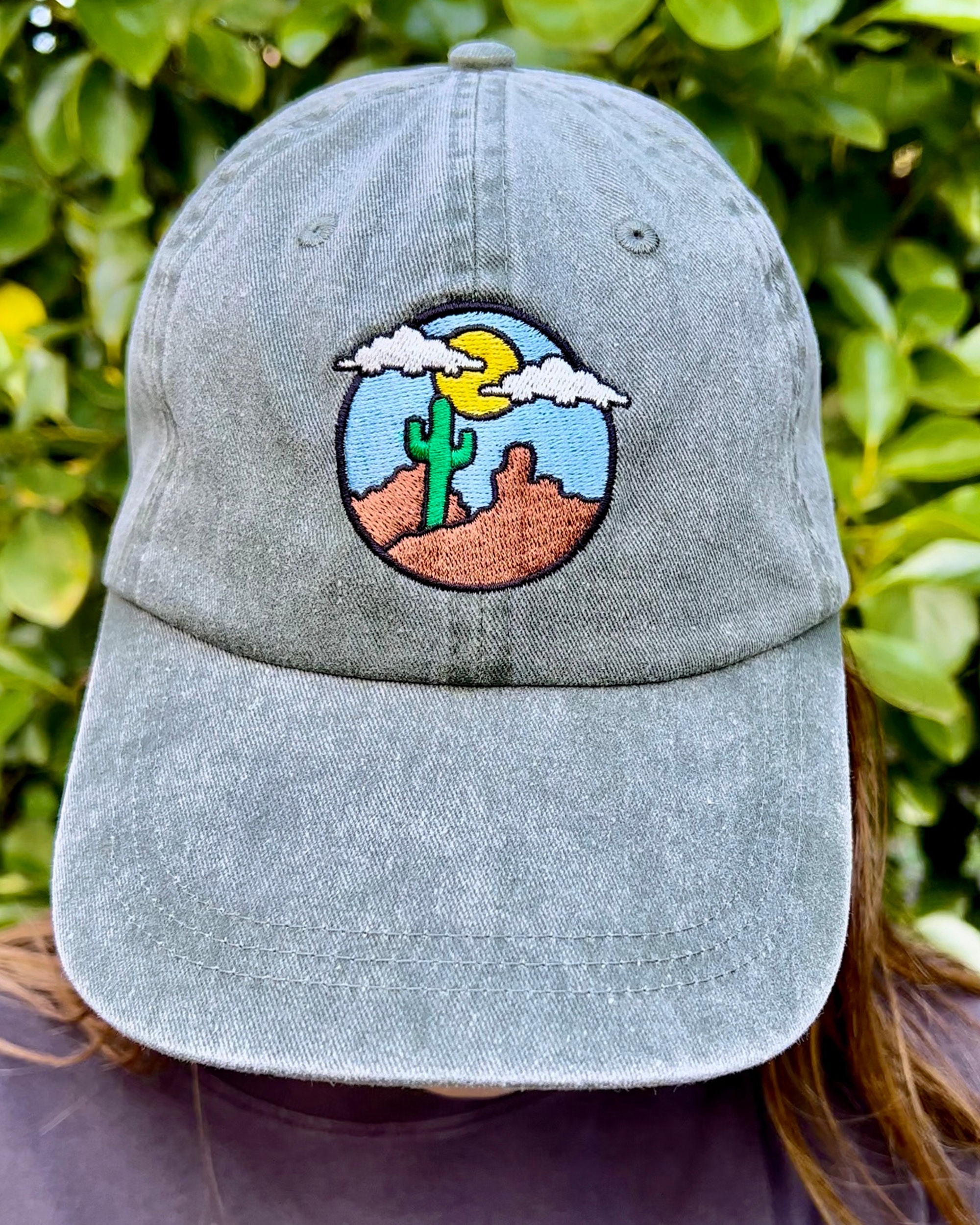 Desert Embroidered Hat - Etsy