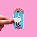 Sophisticated Goose Glitter Sticker by Jelly Studio Co. - Etsy