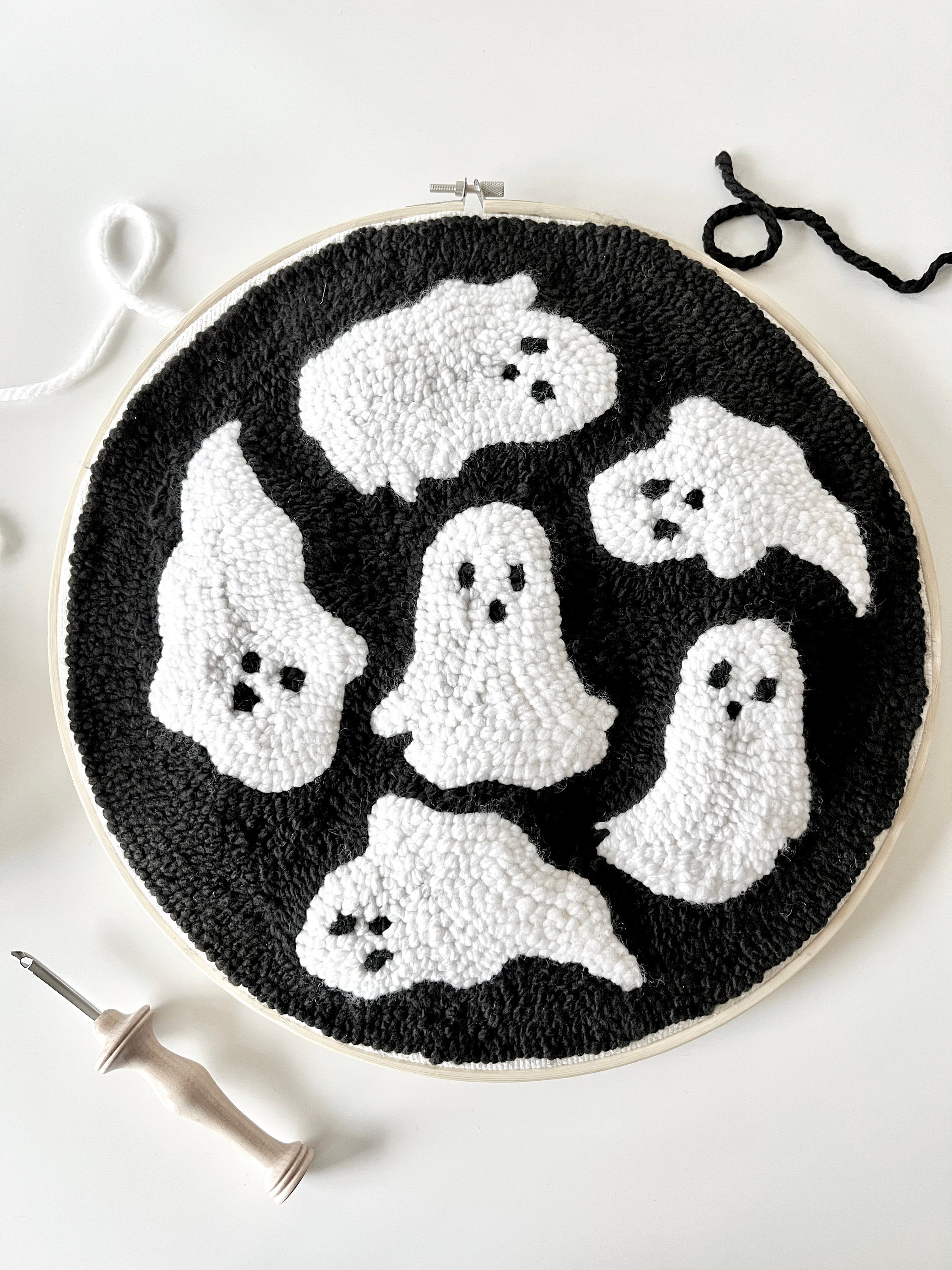 Ghosts Punch Needle Template PDF - Etsy