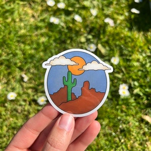 Desert Sticker by Jelly Studio Co. - Etsy