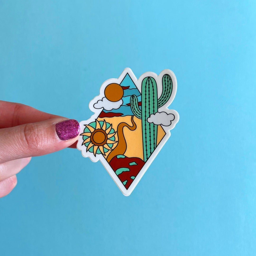 Cactus Sticker - Desert Sticker - Etsy