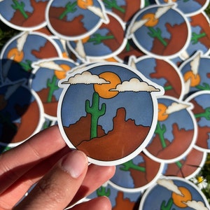 Desert Sticker by Jelly Studio Co. - Etsy