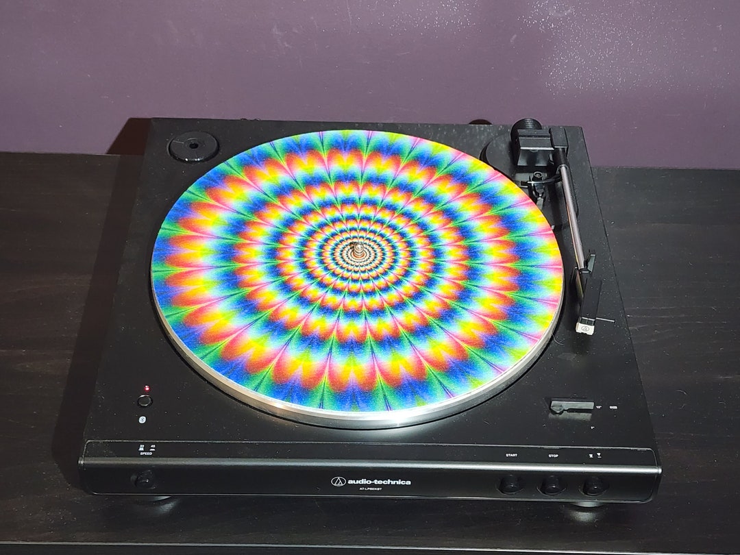 Rainbow 3D Effect Custom Turntable Slipmat Vinyl Record Player Felt Mat ...