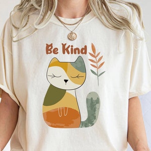 Always Be Kind Cat PNG & SVG, Cute Cat PNG, Watercolor Cat Svg, Cat ...