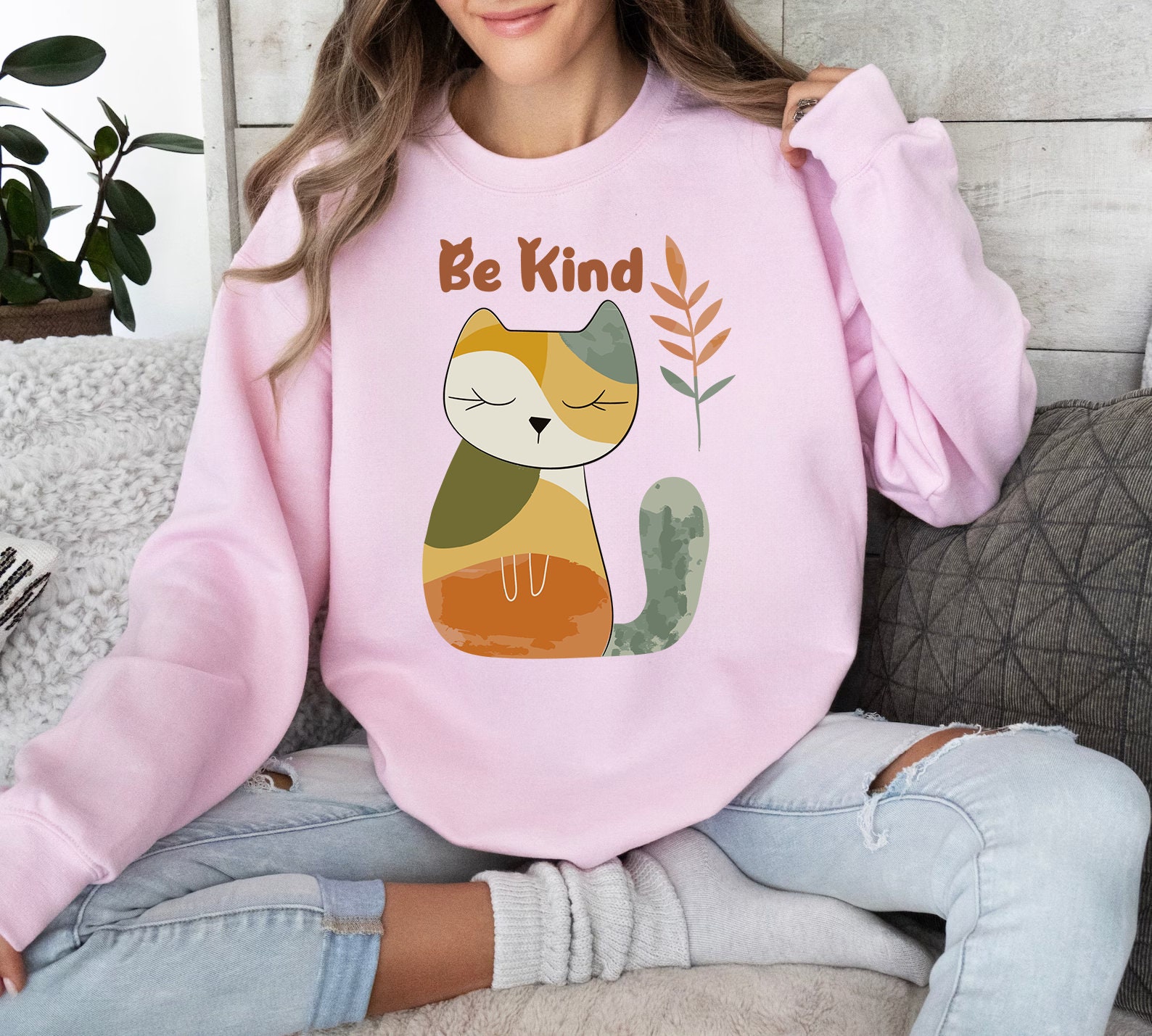 Always Be Kind Cat PNG & SVG, Cute Cat PNG, Watercolor Cat Svg, Cat ...