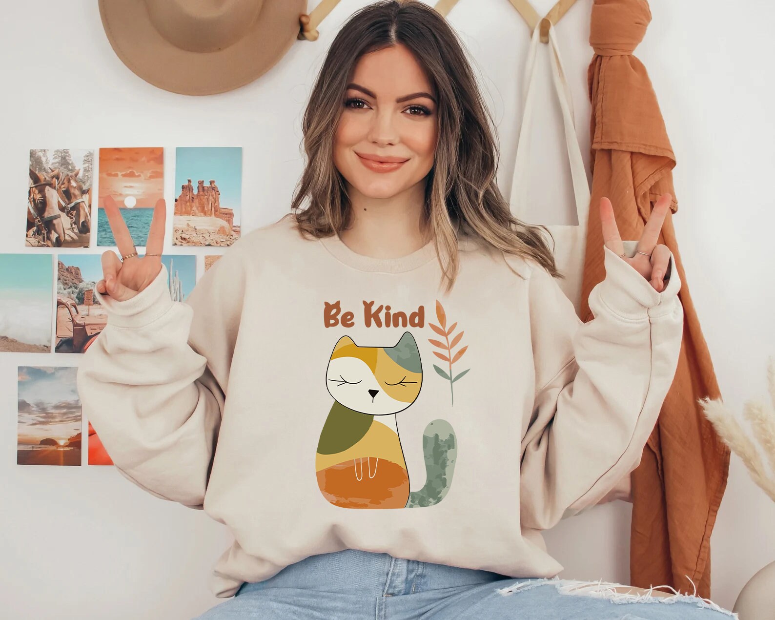 Always Be Kind Cat PNG & SVG, Cute Cat PNG, Watercolor Cat Svg, Cat ...