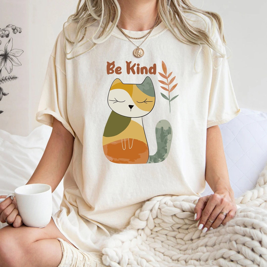 Always Be Kind Cat PNG & SVG, Cute Cat PNG, Watercolor Cat Svg, Cat ...