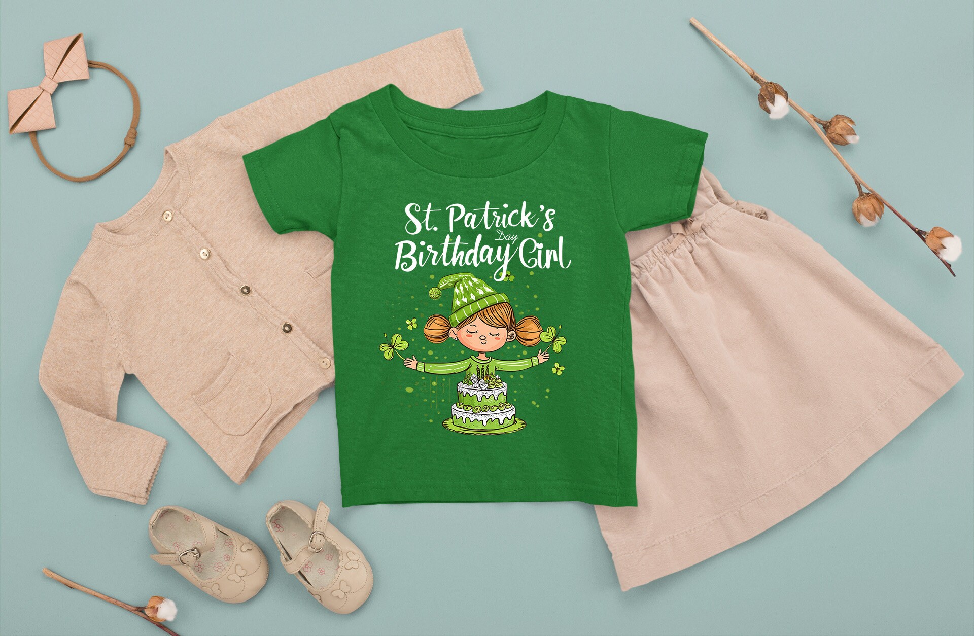 St Patrick Day Birthday Girl PNG, Saint Patty Day Birthday PNG Gift for ...