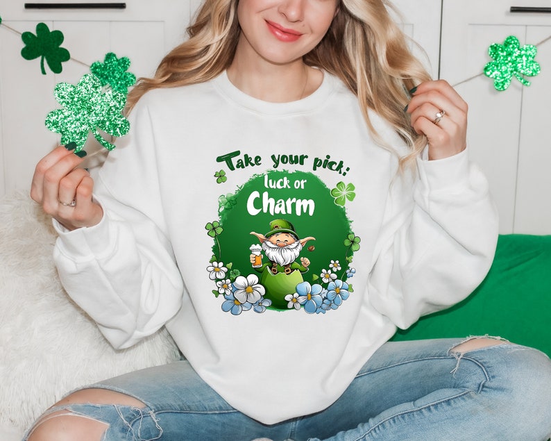 St Patricks Day Lucky Charm Shirts, Funny Leprechaun Tee Shirts for Men ...