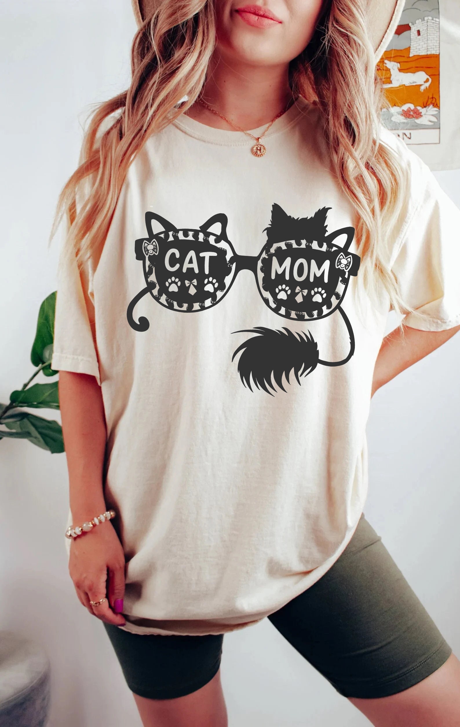 Cool Cat Mom PNG SVG for Sublimation Prints, Cat Mom Tshirt Design, Cat ...