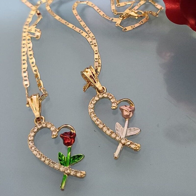 Rose Gold Necklace - Etsy