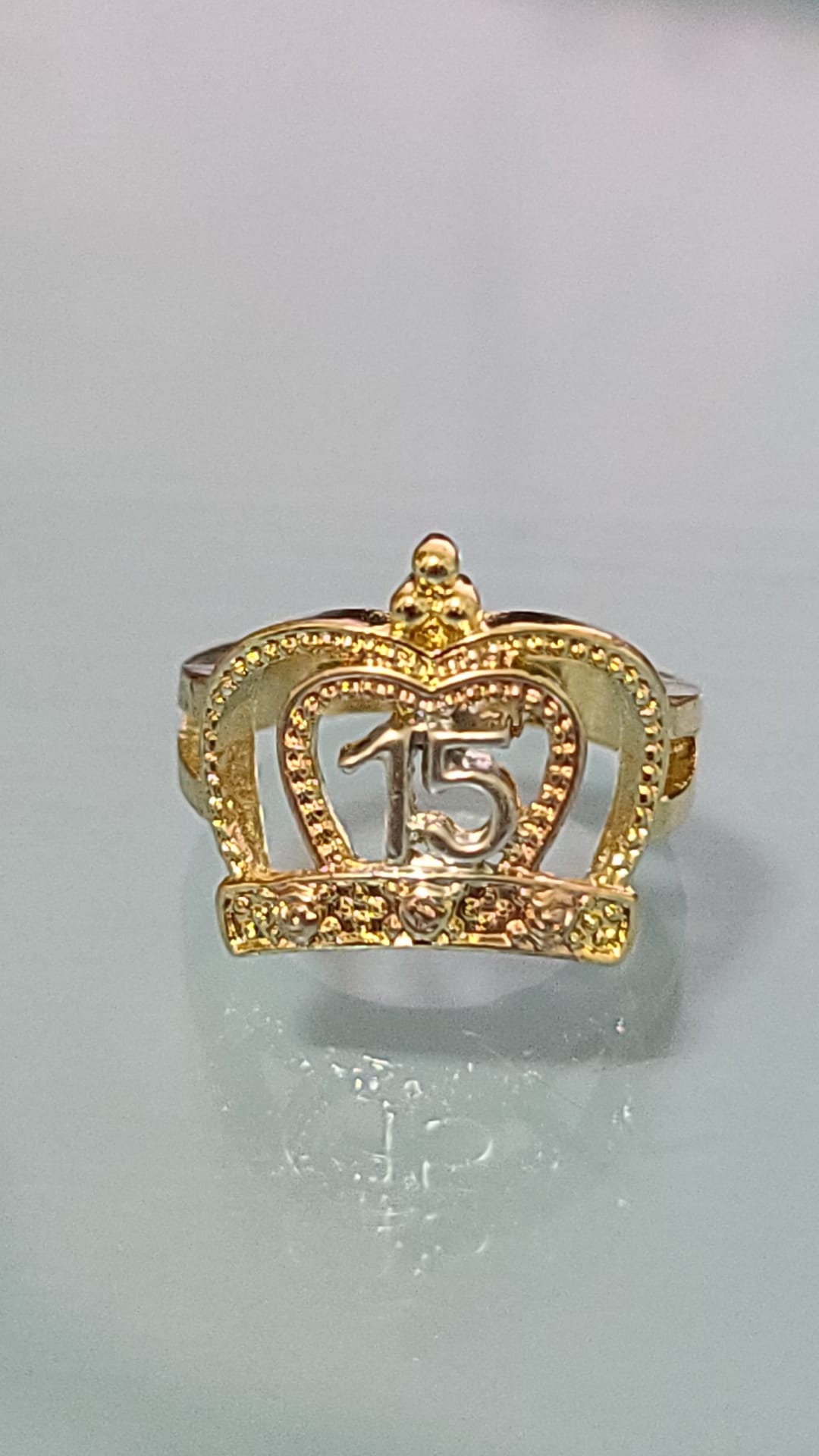 14k Gold Plated "mis Xv" Ring ~ Anillo Para Tus 15 Años En Oro Laminado ...