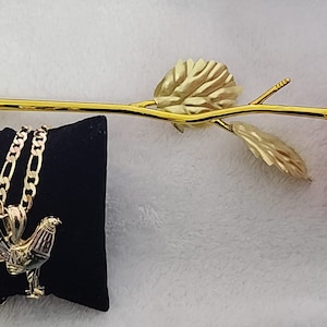 14k Gold Plated Chicken Rooster Pendant Necklace | Cadena Con Dije ...