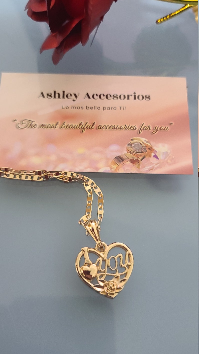 14k Gold Plated i Love You Necklace Cadena - Etsy