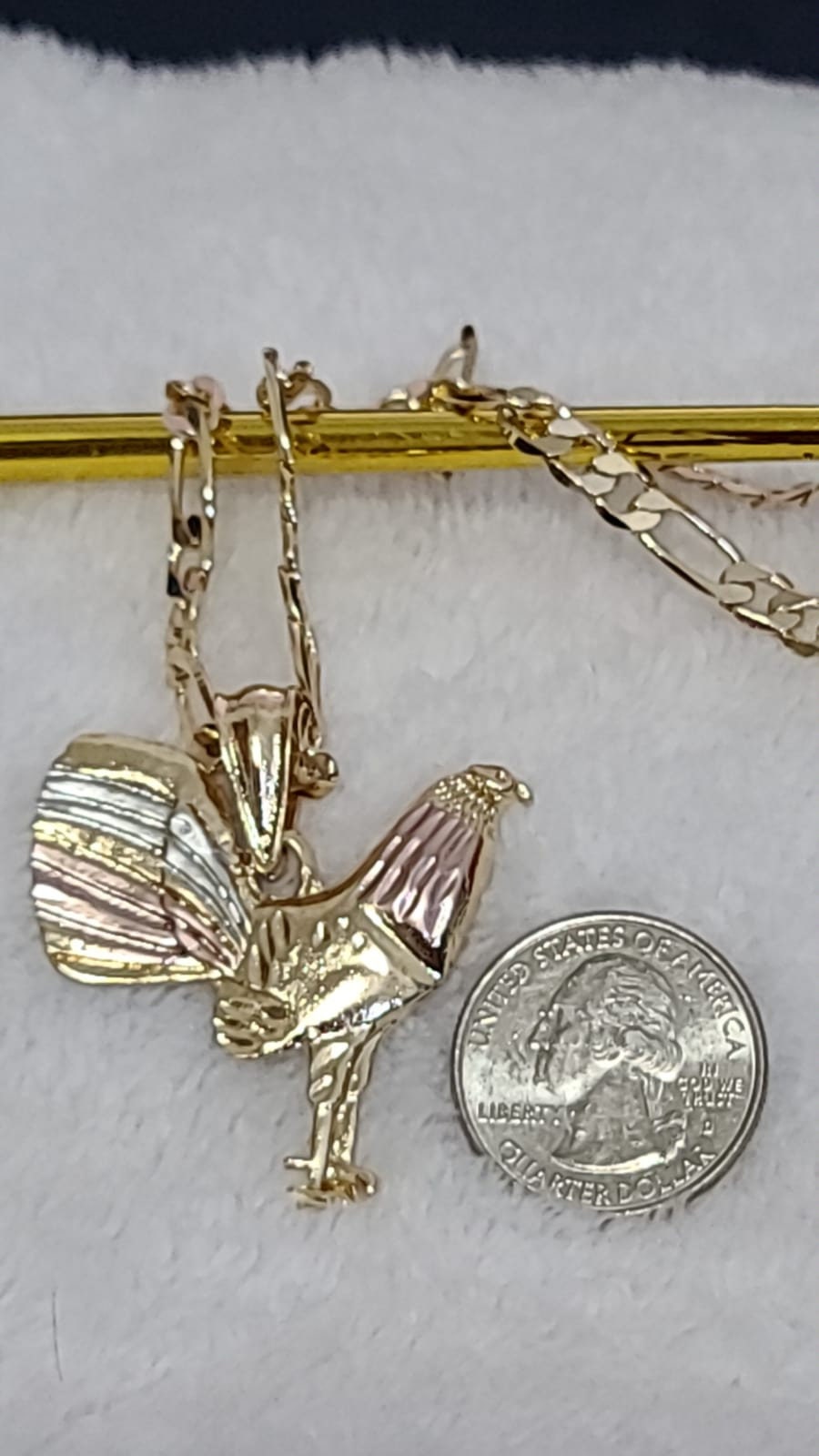 14k Gold Plated Chicken Rooster Pendant Necklace Cadena Con - Etsy UK