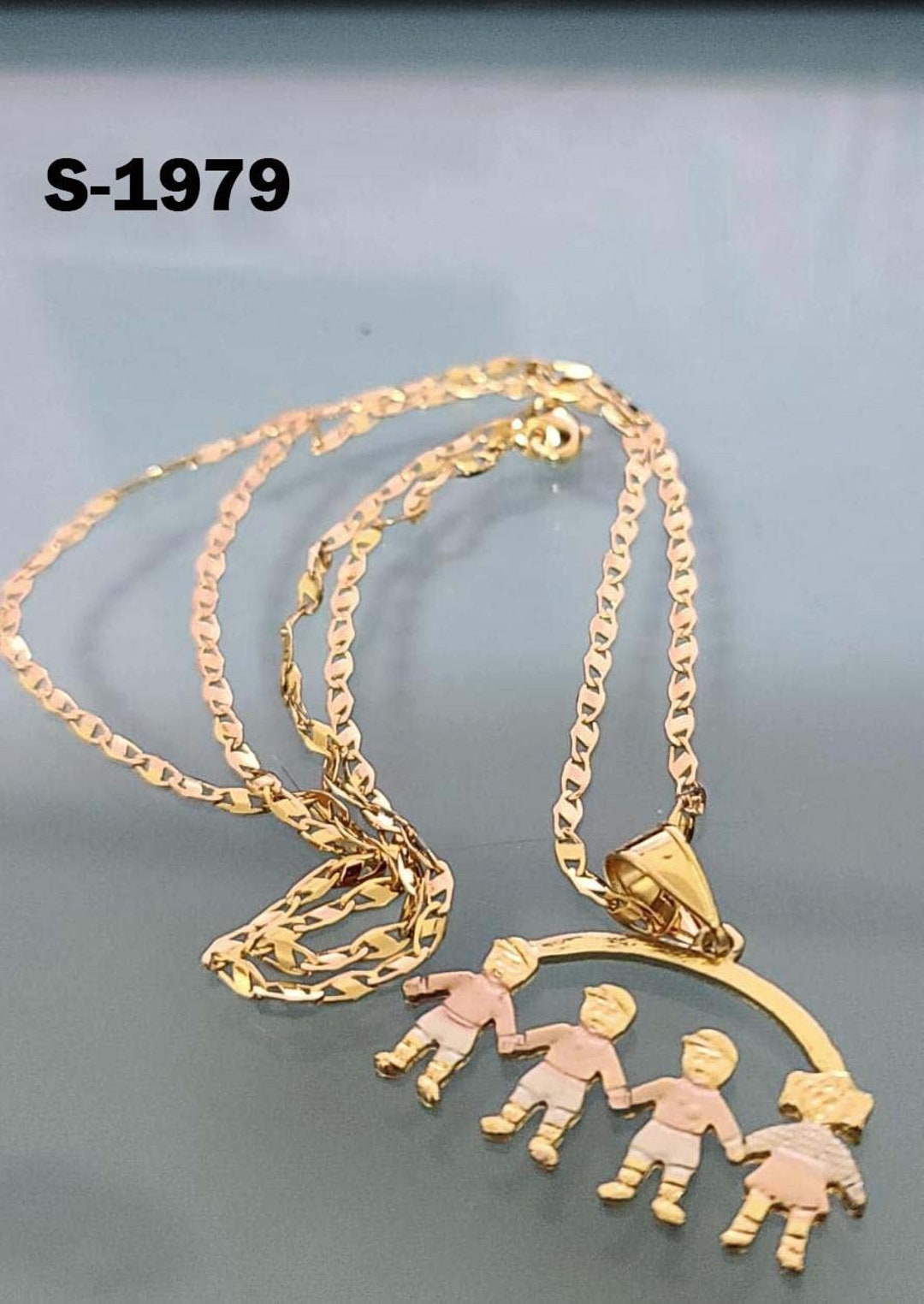 14K Gold Plated Kids Charms Family Necklace ~ Boys and Girls | | Linda ...