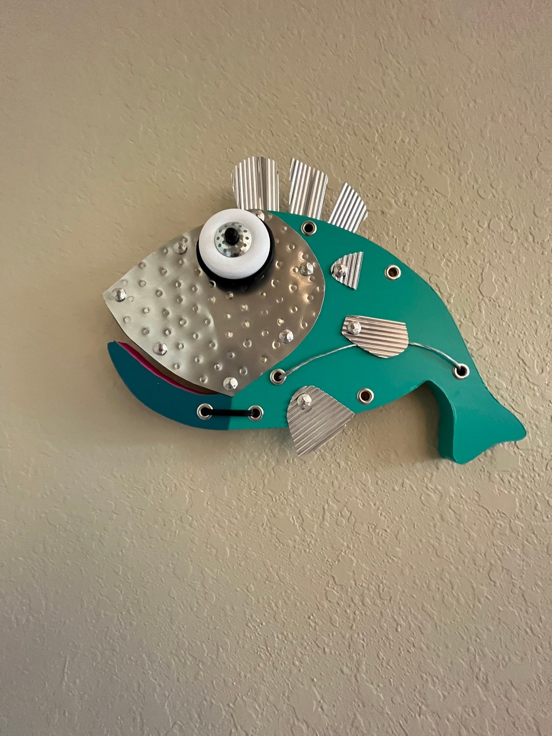 Funky Fish Wall Art, Wood Fish Wall Decor, Coastal Decor, Wooden Fish ...